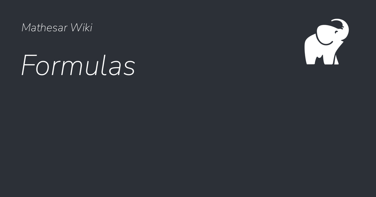 Formulas - Mathesar Wiki
