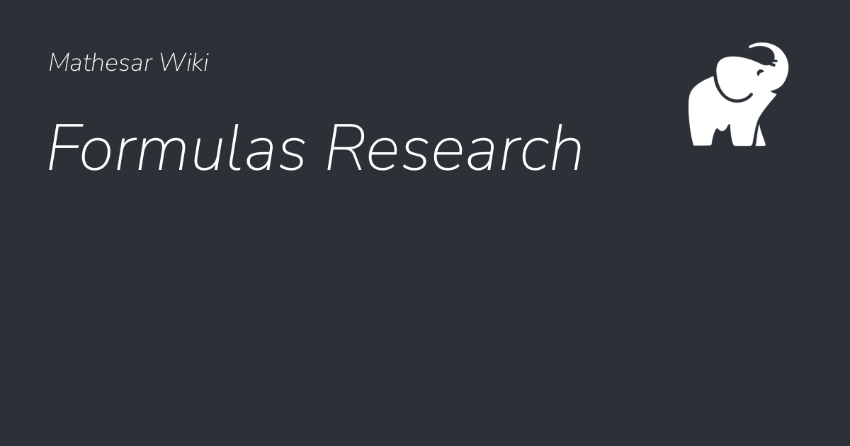 Formulas Research - Mathesar Wiki