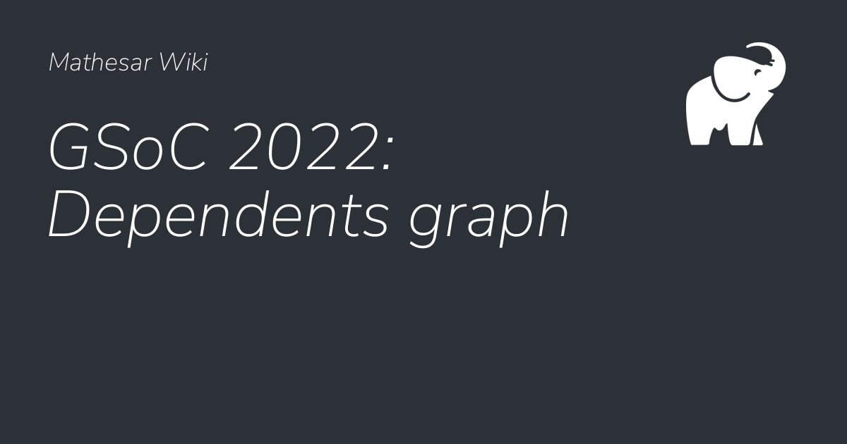 GSoC 2022: Dependents graph - Mathesar Wiki