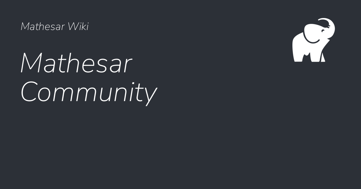 Mathesar Community - Mathesar Wiki