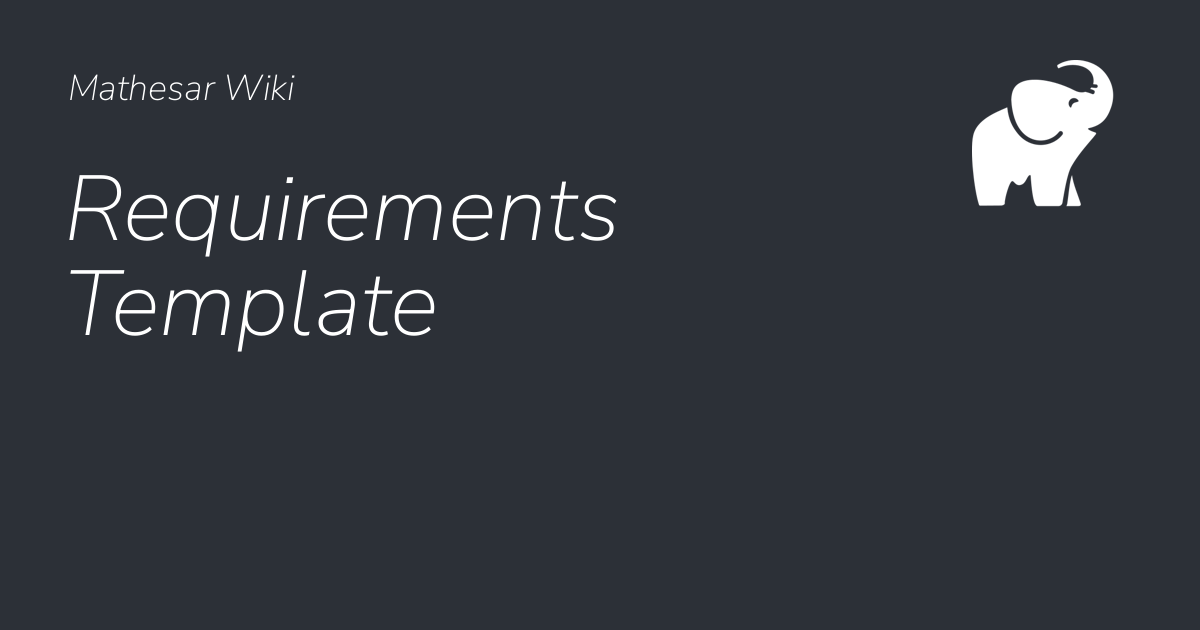 Requirements Template - Mathesar Wiki